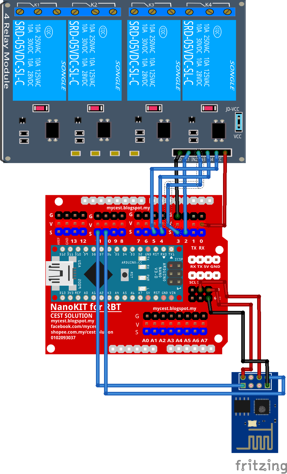 IoT Control Relay Using Blynk – Mycest.com