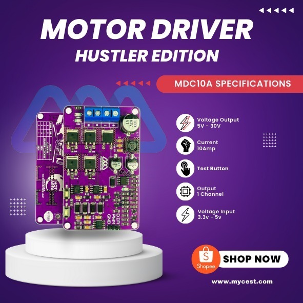Mycest 10 Amp DC Motor Driver (MDC10A) R1.0 – Mycest.com